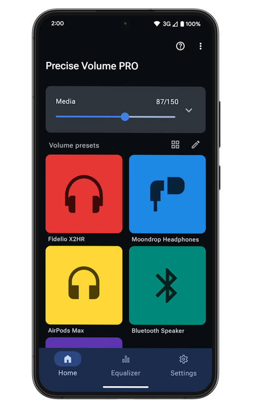 Home | Precise Volume